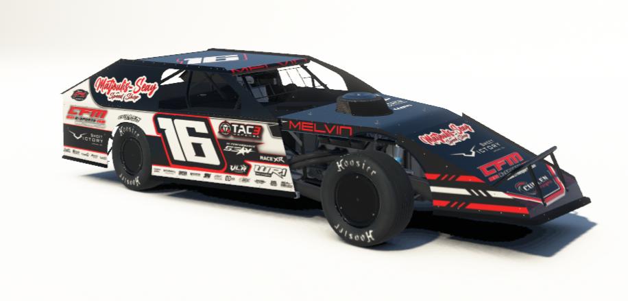 Brandon Melvin Black White Red by Connor Cullen - Trading Paints