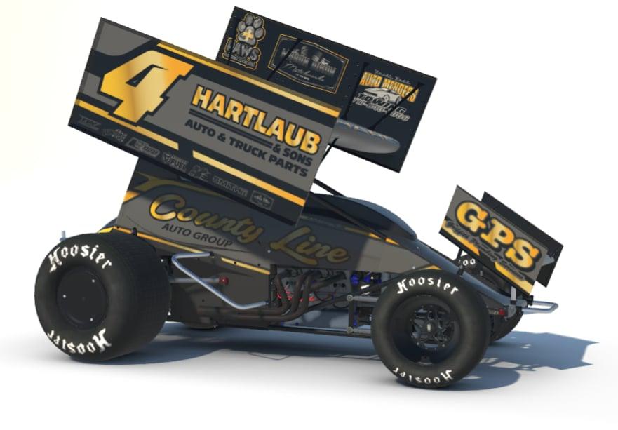 Ayden Hare 2024 Sprint Car Scheme by Brett Clark - Trading Paints