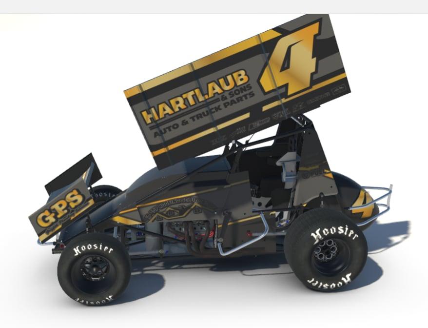 Ayden Hare 2024 Sprint Car Scheme by Brett Clark - Trading Paints