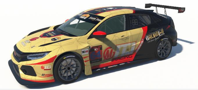 Honda Civic Type R TCR gold edition by Ivan F. - Trading Paints