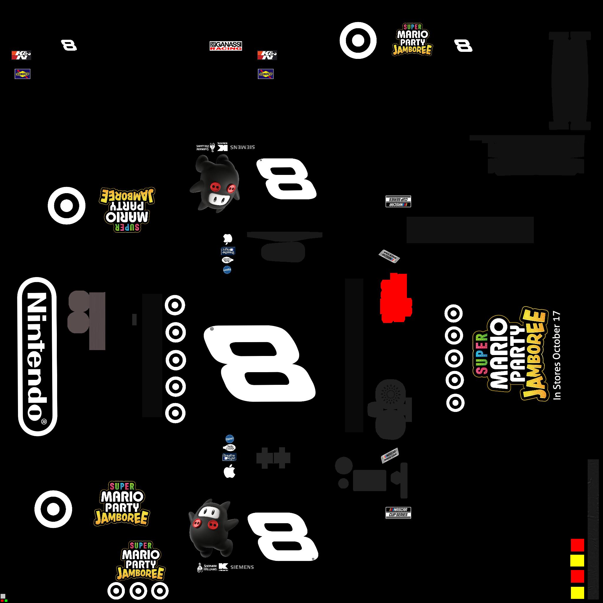 Target / Super Mario Jamboree Ninji 2024 NASCAR Cup Car in 8 Car by ...