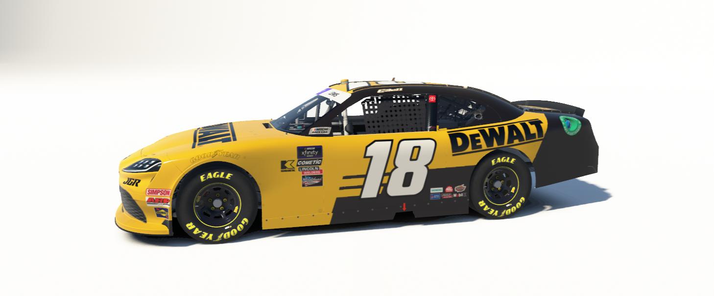 Christopher Bell #18 Dewalt Xfinity by Lukas Lewis - Trading Paints