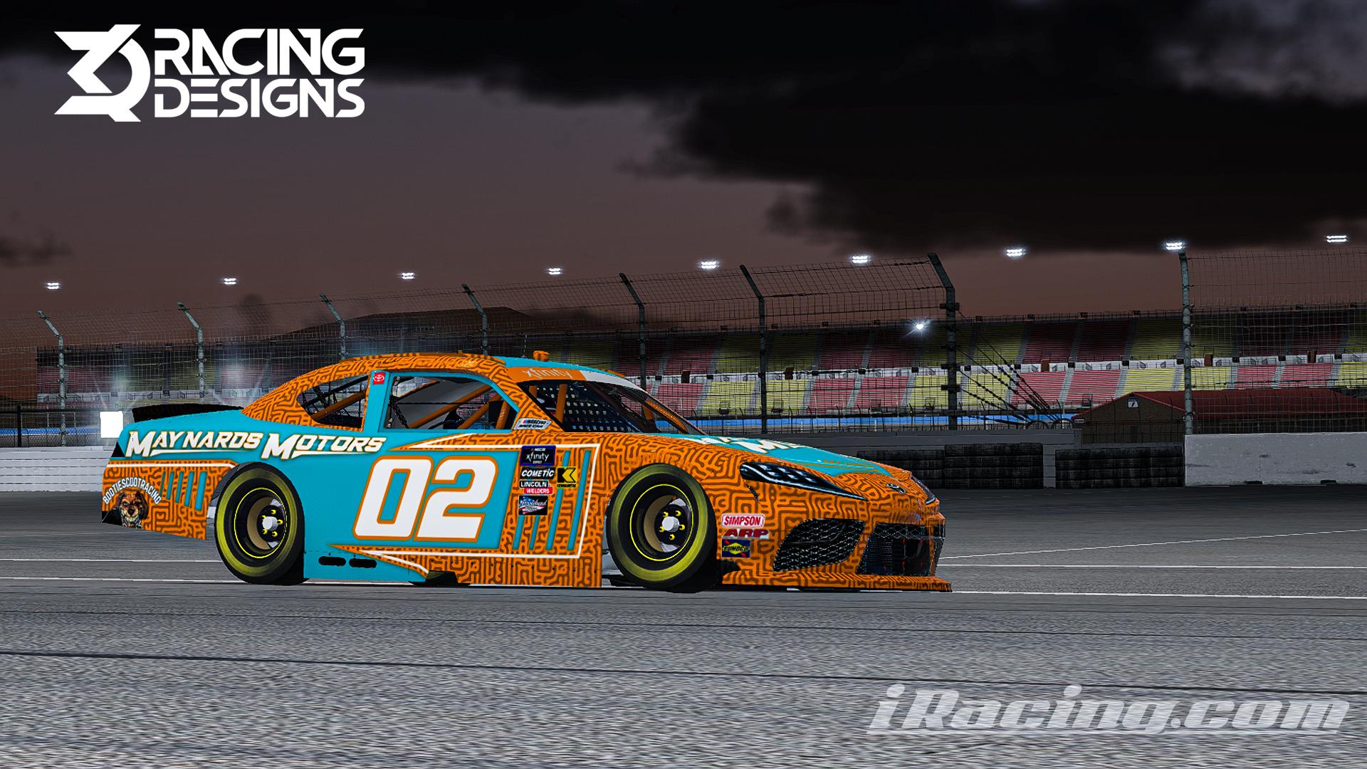 Nicholas Maynard #02 Maynards Motors XFINITY Toyota Supra - Color ...