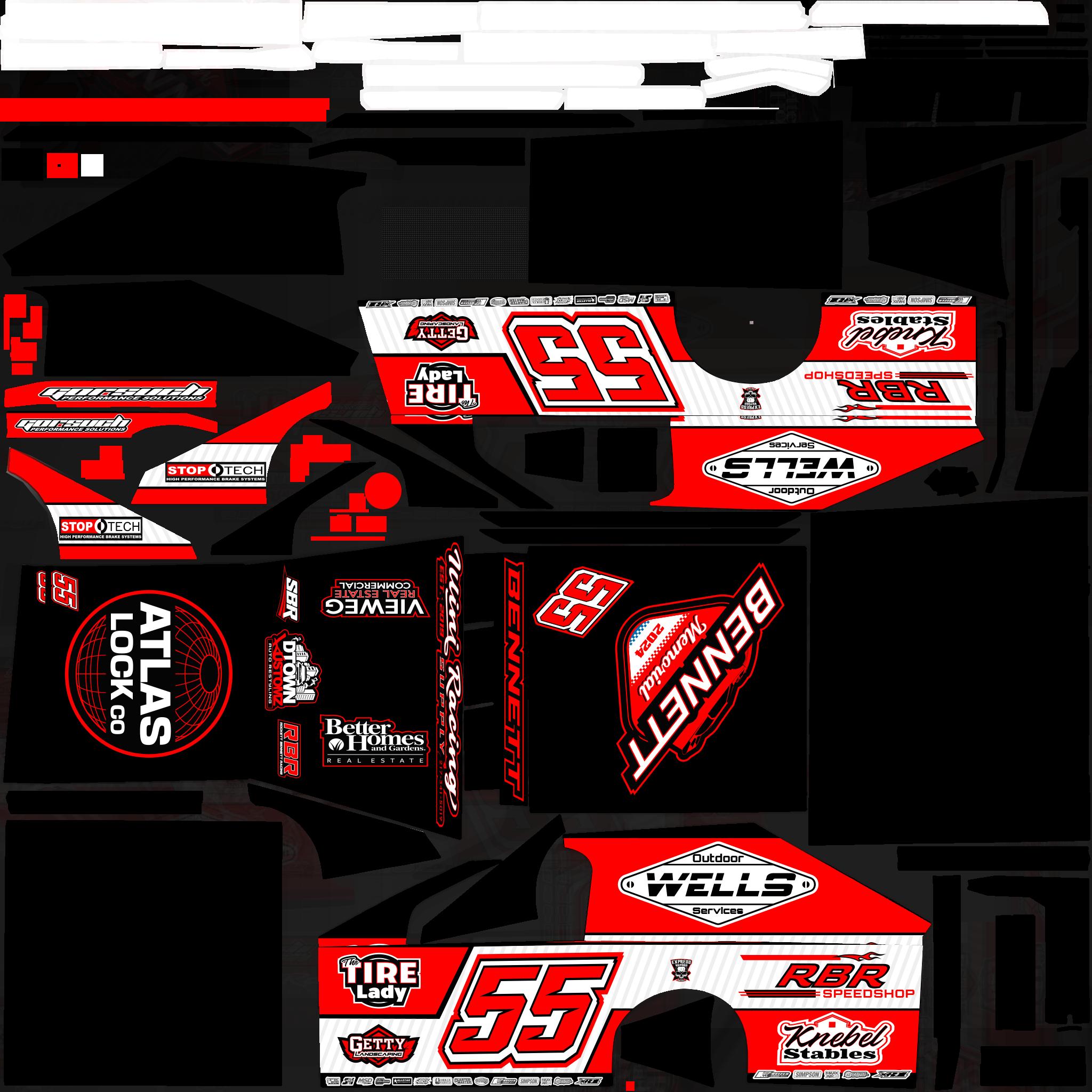 RBR mod red chrome by Rockett Bennett - Trading Paints