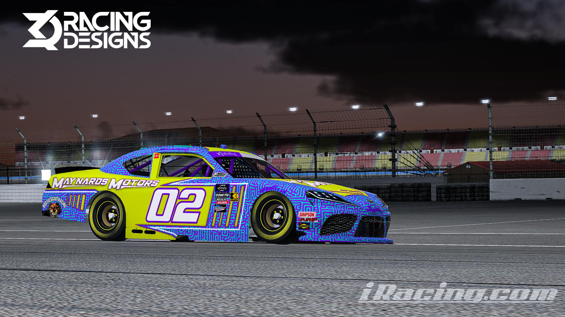 Nicholas Maynard SimStamped Maynards Motors XFINITY Toyota Supra ...