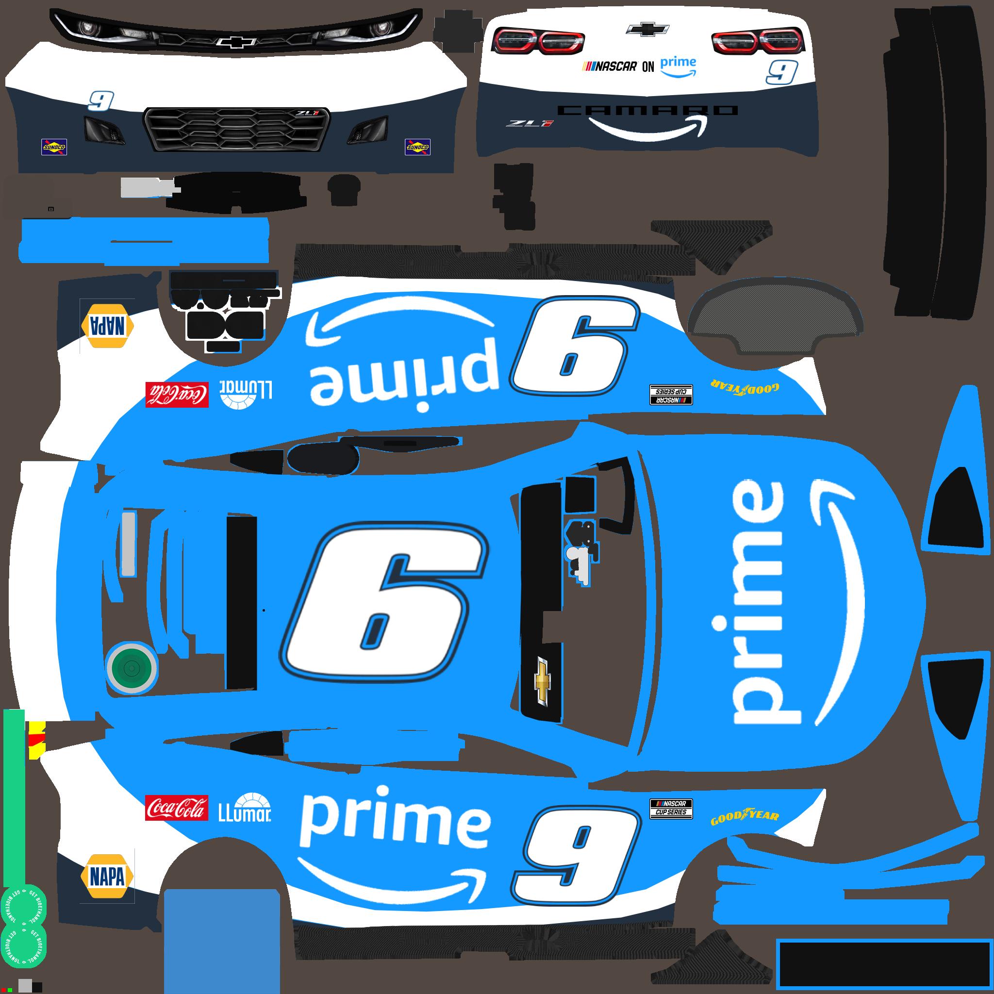 Chase Elliott Prime Concept by Riley Bennett - Trading Paints