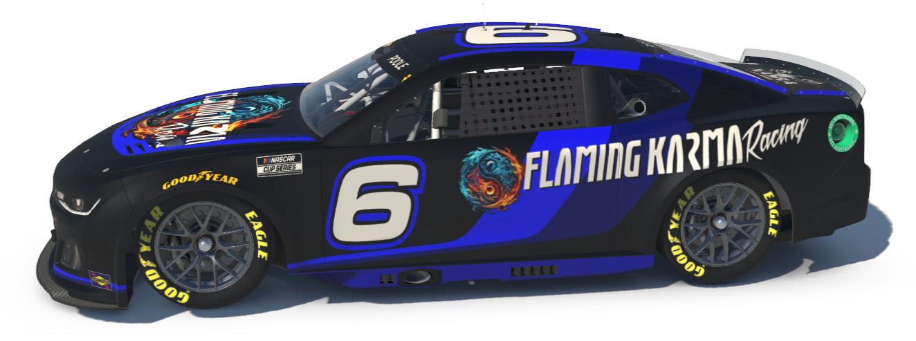 Flaming Karma Racing base NASRA Cup Series by Gerald Poole - Trading Paints