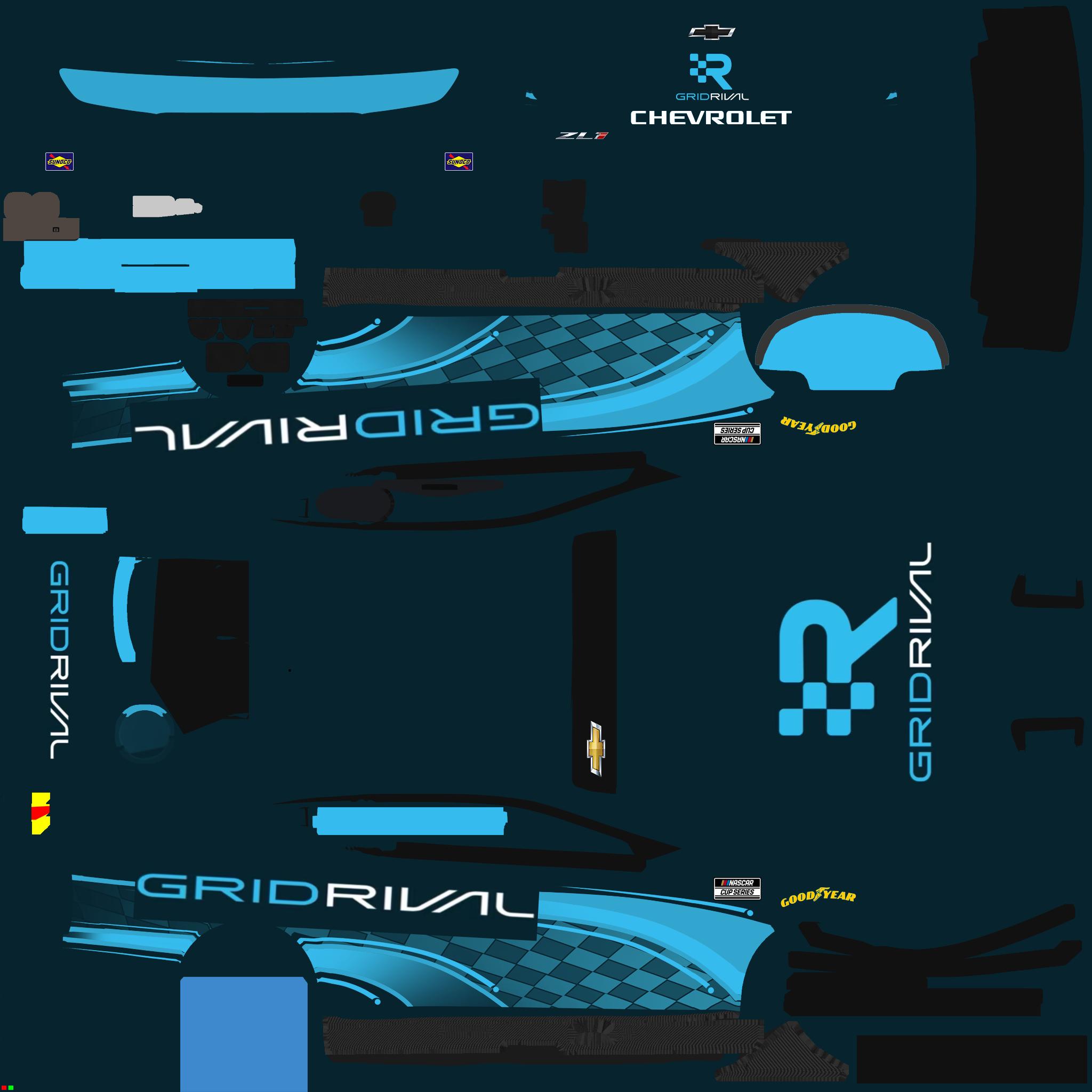 BRM grid rival 2025 ncs chevy nextgen by John Brassard - Trading Paints