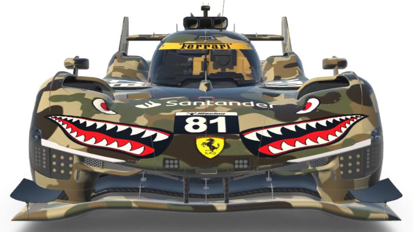 Flying Tiger Ferrari 499P by Drake Heinz - Trading Paints