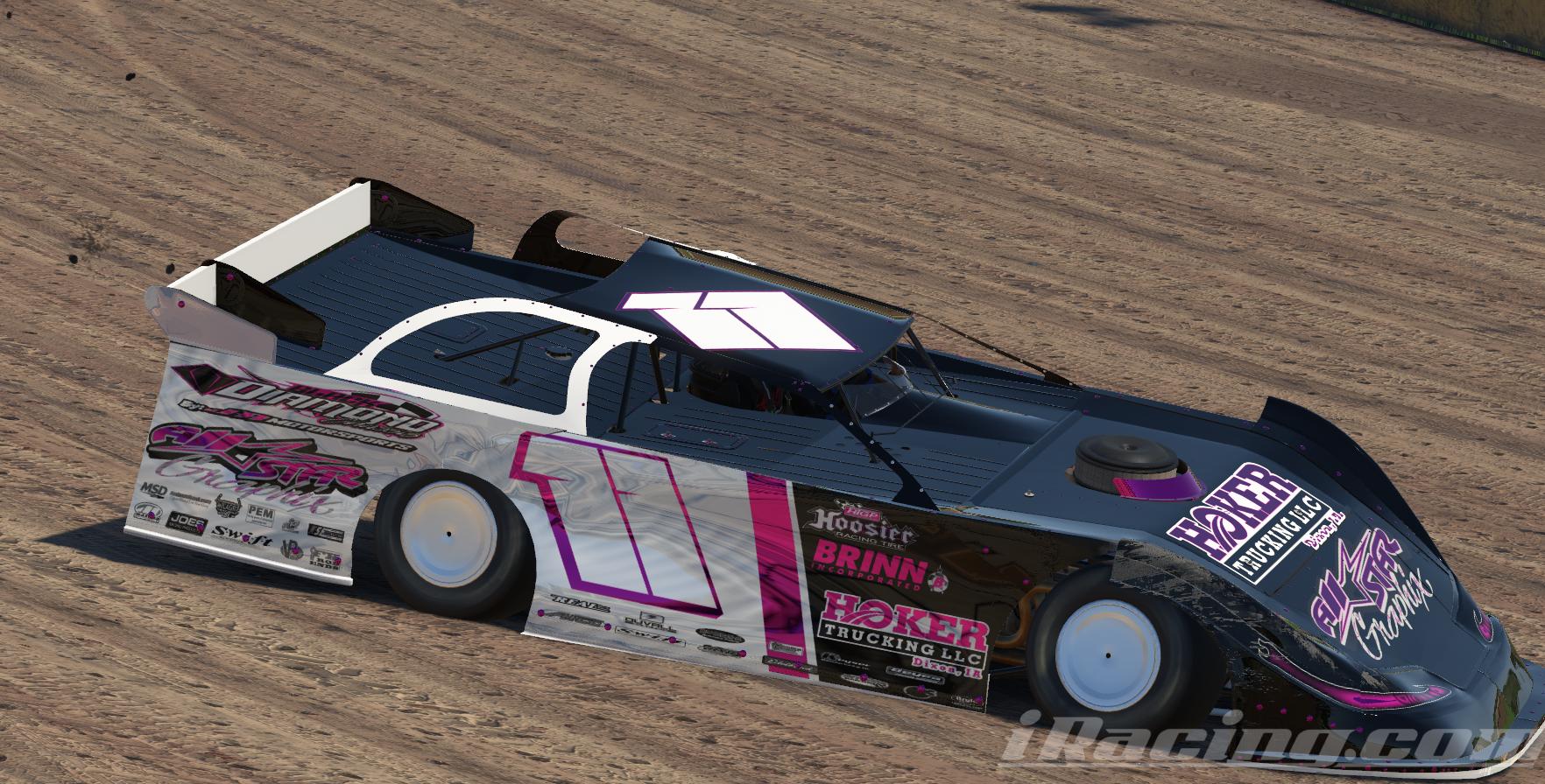 11 Late Model Pink black and white by Amber D. - Trading Paints