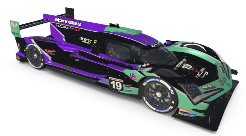 Acura ARX06 GTP MHR Mint Purple by Tallon Ulibarri - Trading Paints