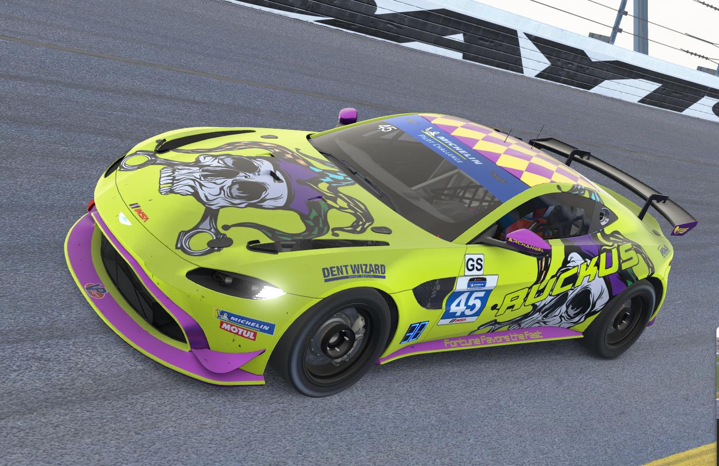 #45 Ruckus Racing Aston Martin Vantage GT4 by Zack W Gould - Trading Paints
