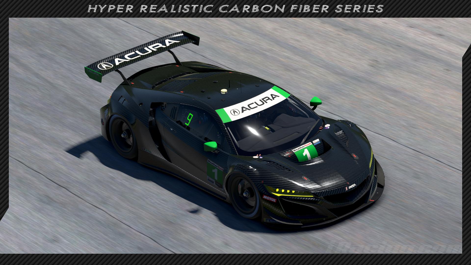 Acura NSX GT3 EVO 22 Hyper Realistic Carbon Fiber Shader (IMSA Series ...