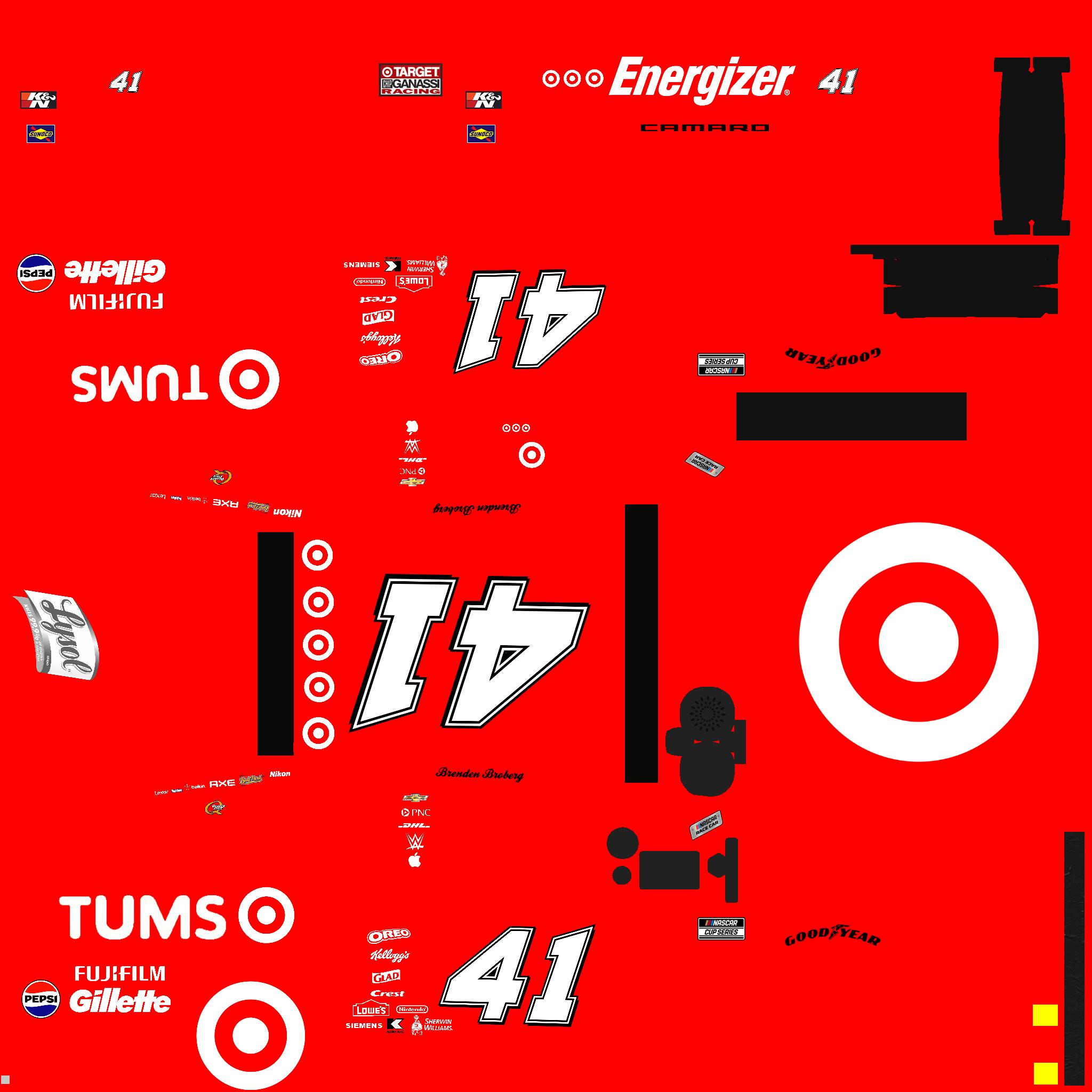 Target / Tums 2025 NASCAR Cup Car in 41 Car by Brenden Broberg ...