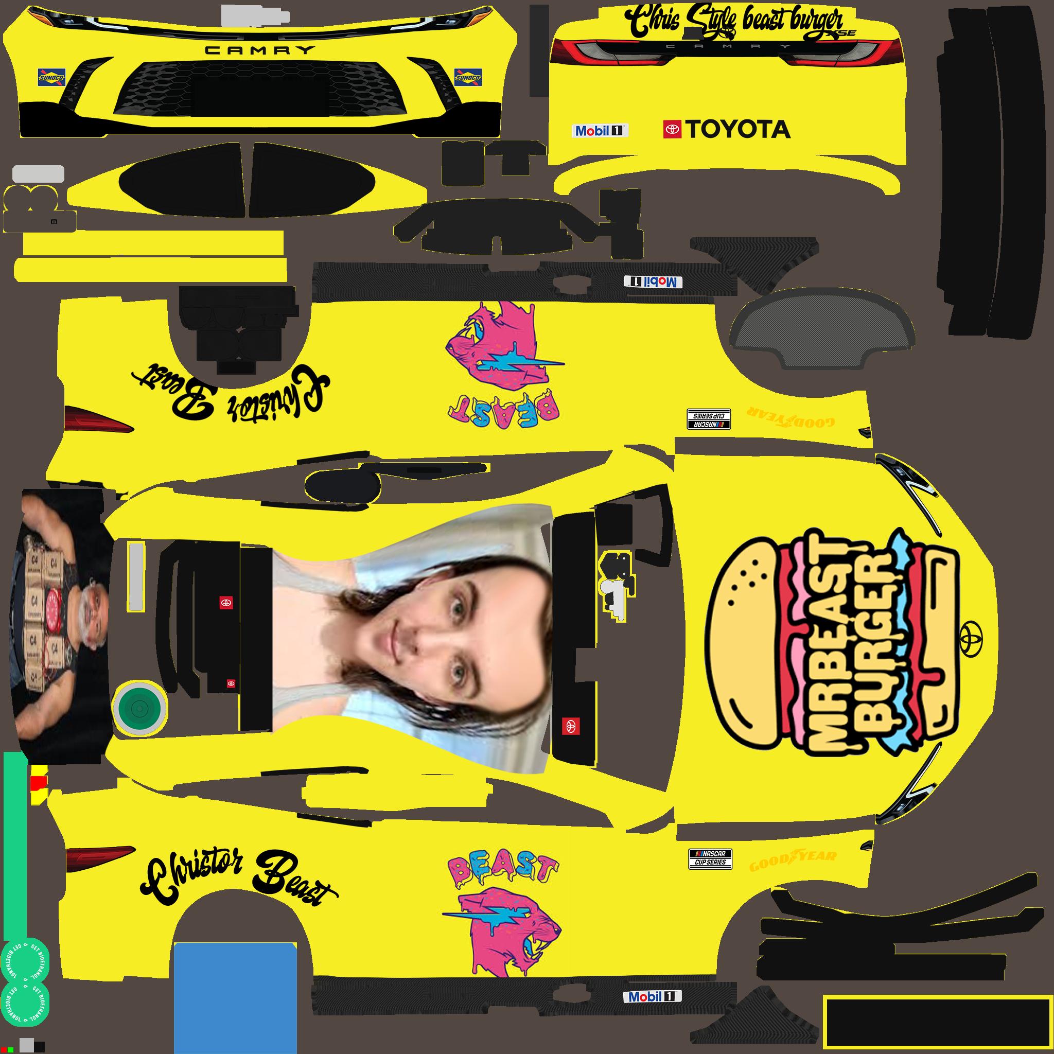 Mr Beast Chris Style Burger by Ayden Pickering - Trading Paints