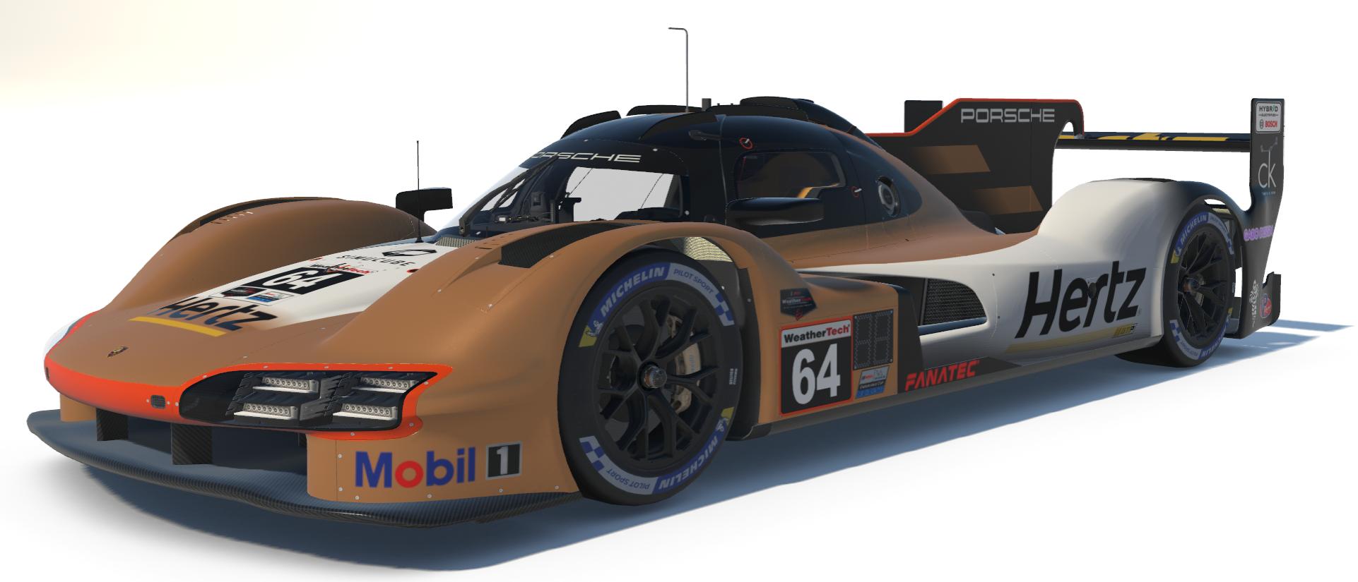 Porsche 963 GTP HERTZ by Gabriel Trejo C. - Trading Paints