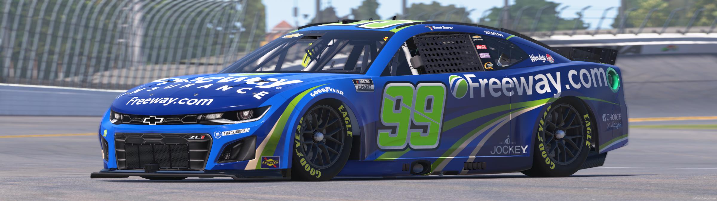 Daniel Suarez Trackhouse Racing Freeway Insurance by Mick J. - Trading ...