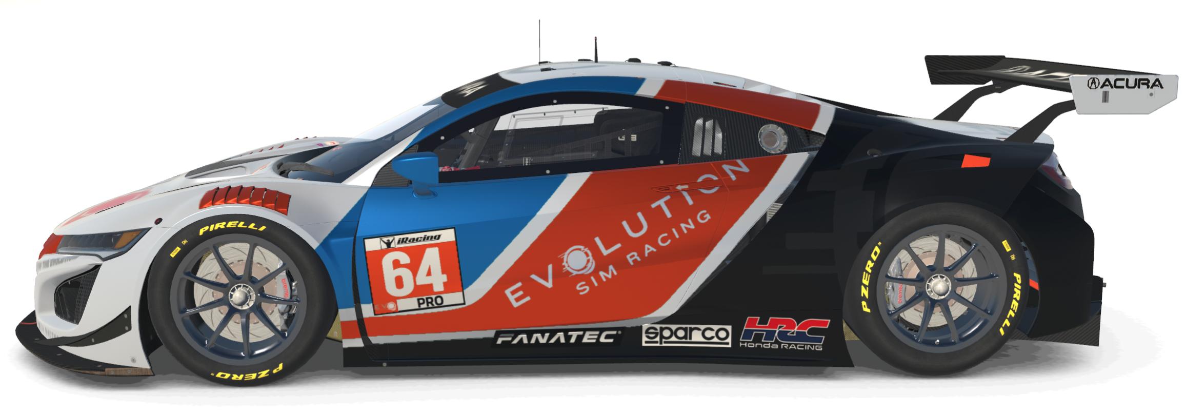 Evo Sim Racing Acura GT3 SE Colours Orange Blue White and Black by ...