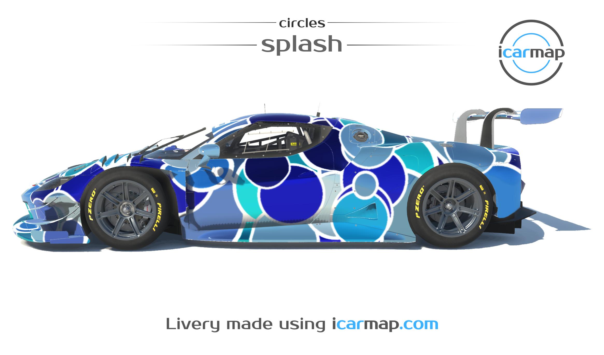 Circles - Splash (Ferrari 296 GT3) by Will M. - Trading Paints
