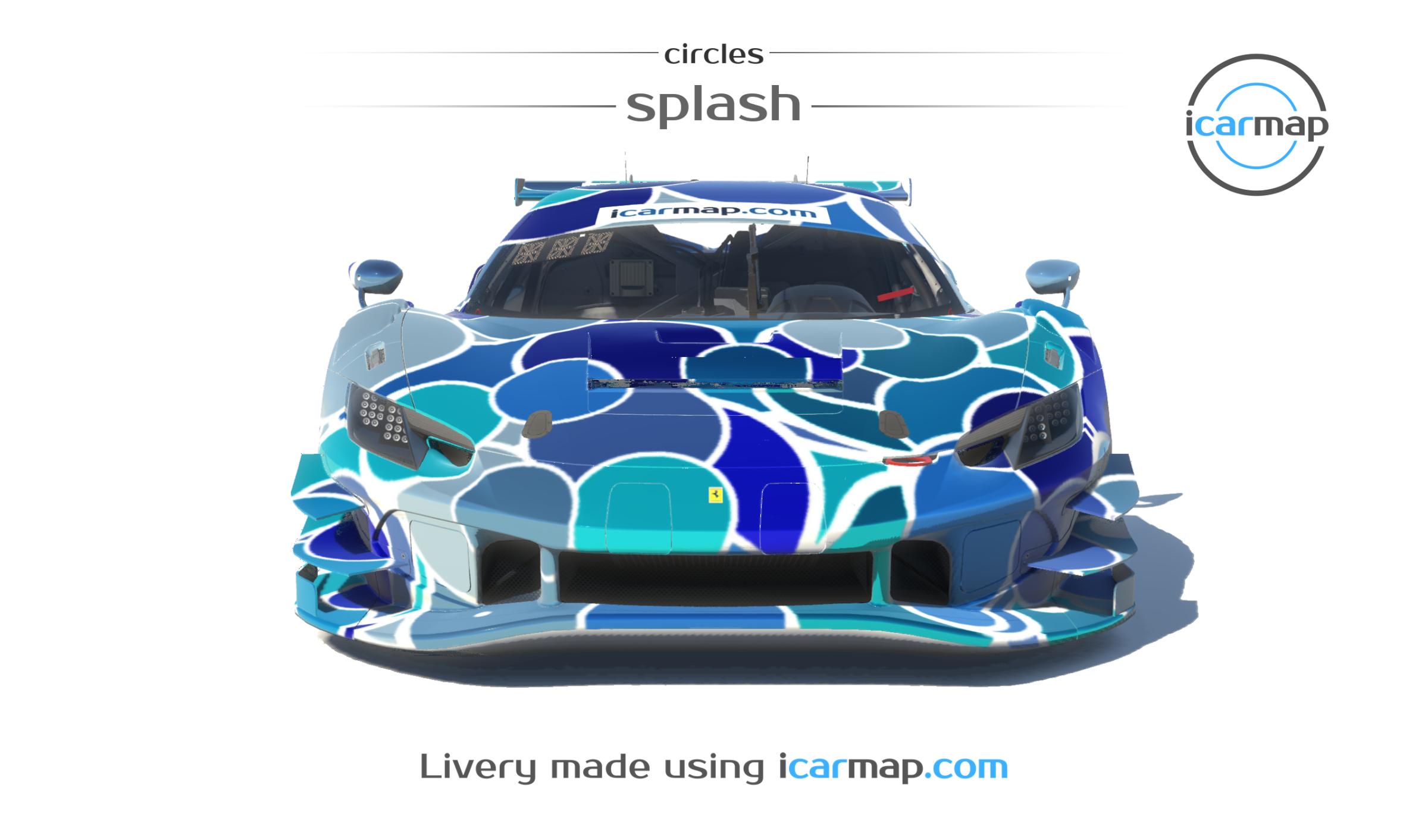 Circles - Splash (Ferrari 296 GT3) by Will M. - Trading Paints
