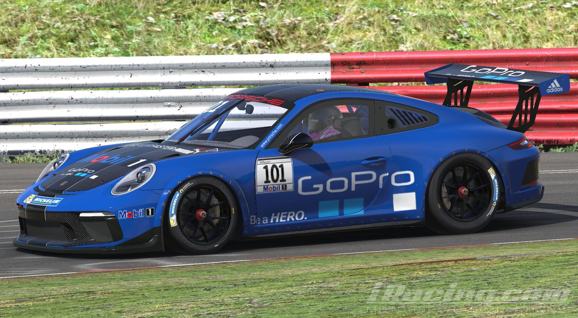 GoPro blue & carbon (fictional) by Marshall W. - Trading Paints