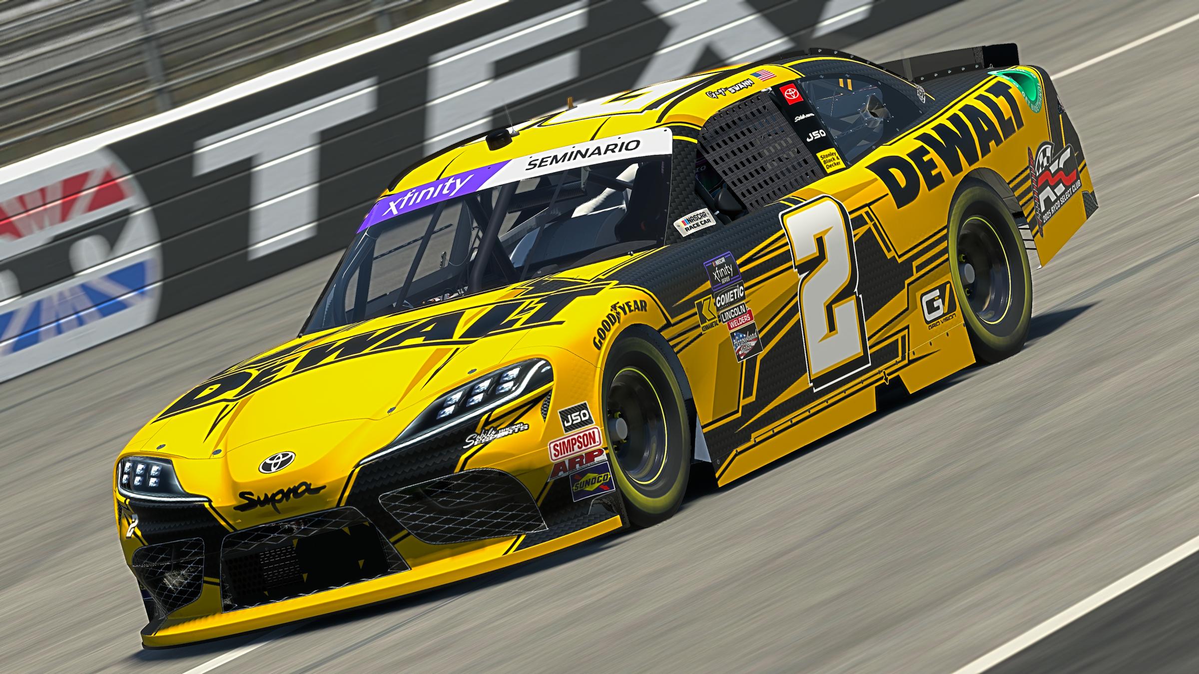 2025 SRE Gage Swann Dewalt Toyota Xfinity Car by Keegan Sobilo ...