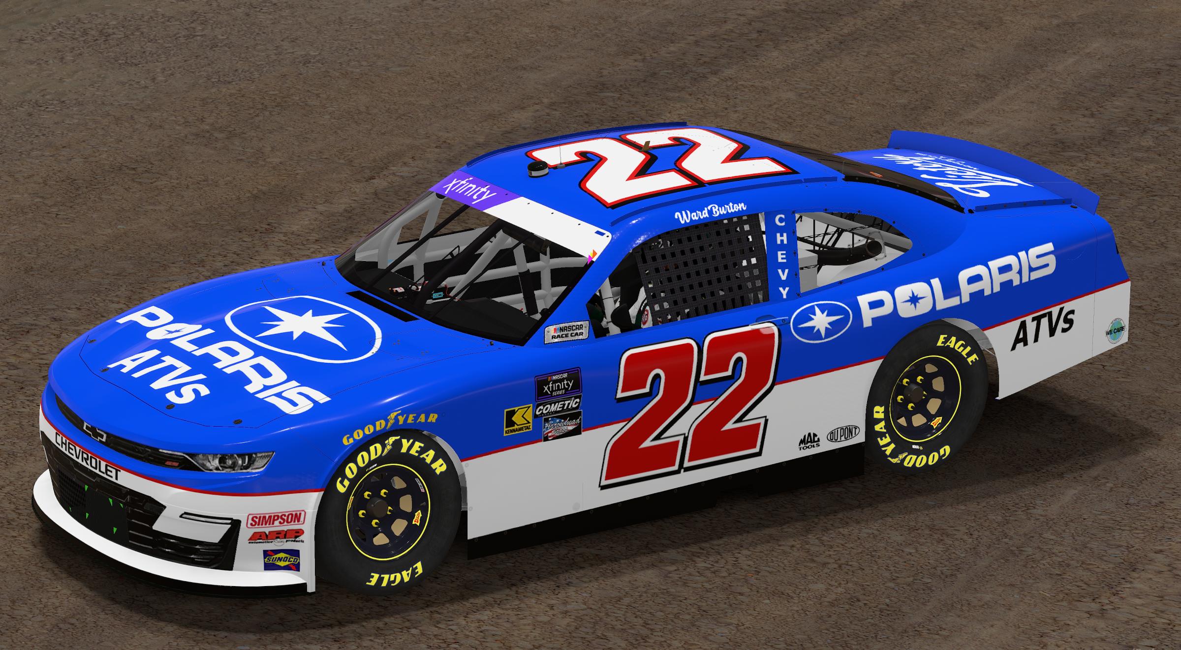 2000 Ward Burton #22 Polaris ATVs Camaro Scheme by Tim Rogers - Trading ...