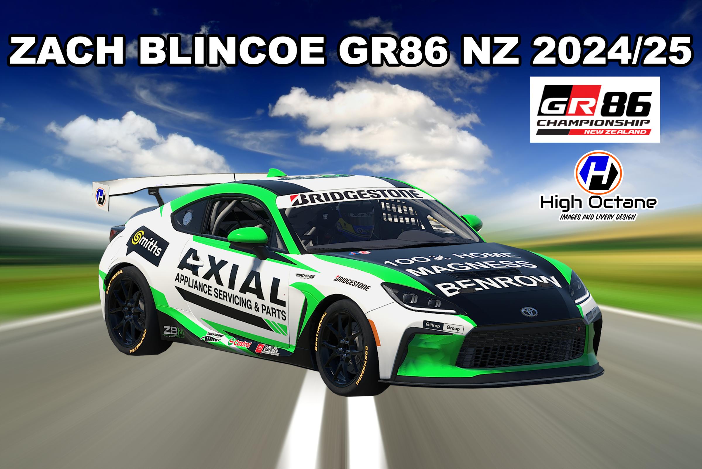 Zach Blincoe 2024/25 GR 86 Championship NZ by Matt Heywood - Trading Paints