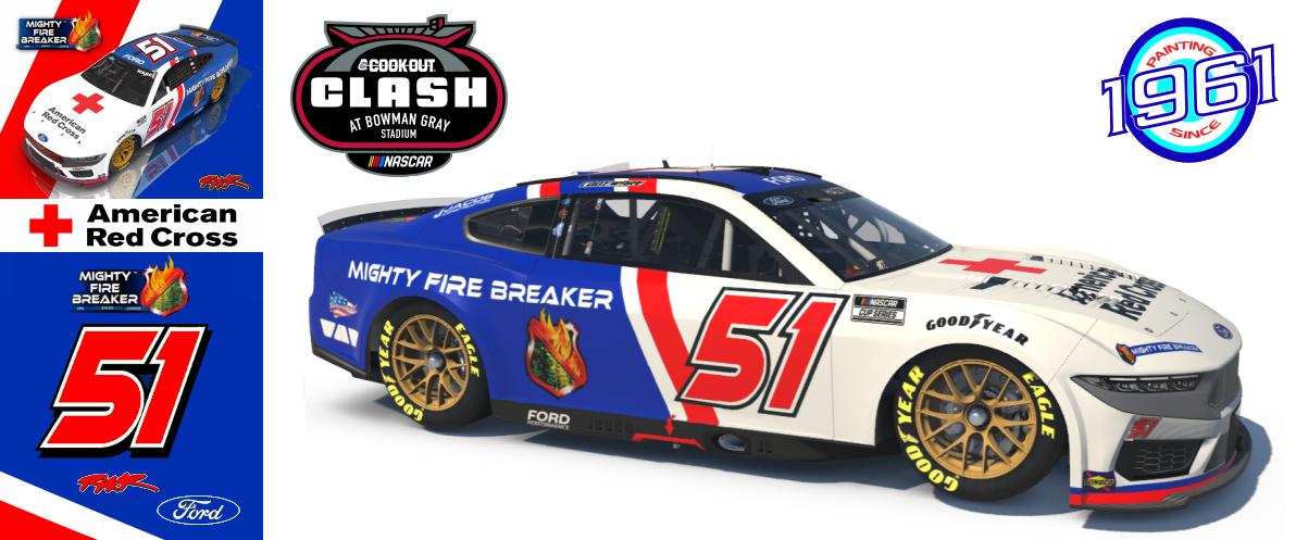 2025 RWR Cody Ware / Mighty Fire Breaker/American Red Cross Ford ...