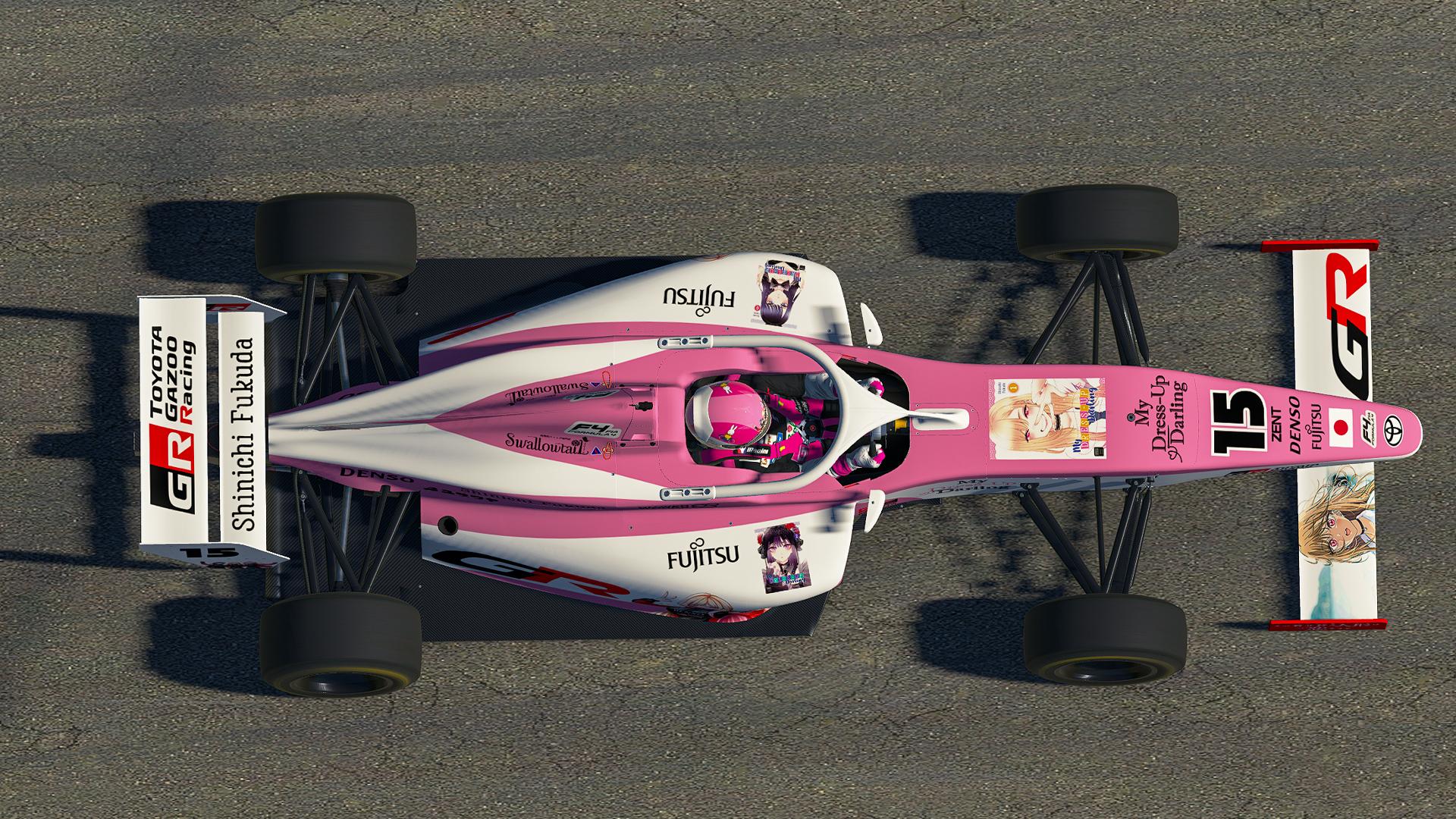 Marin Kitagawa GR Pink FIA F4 by Jasper De Jong - Trading Paints