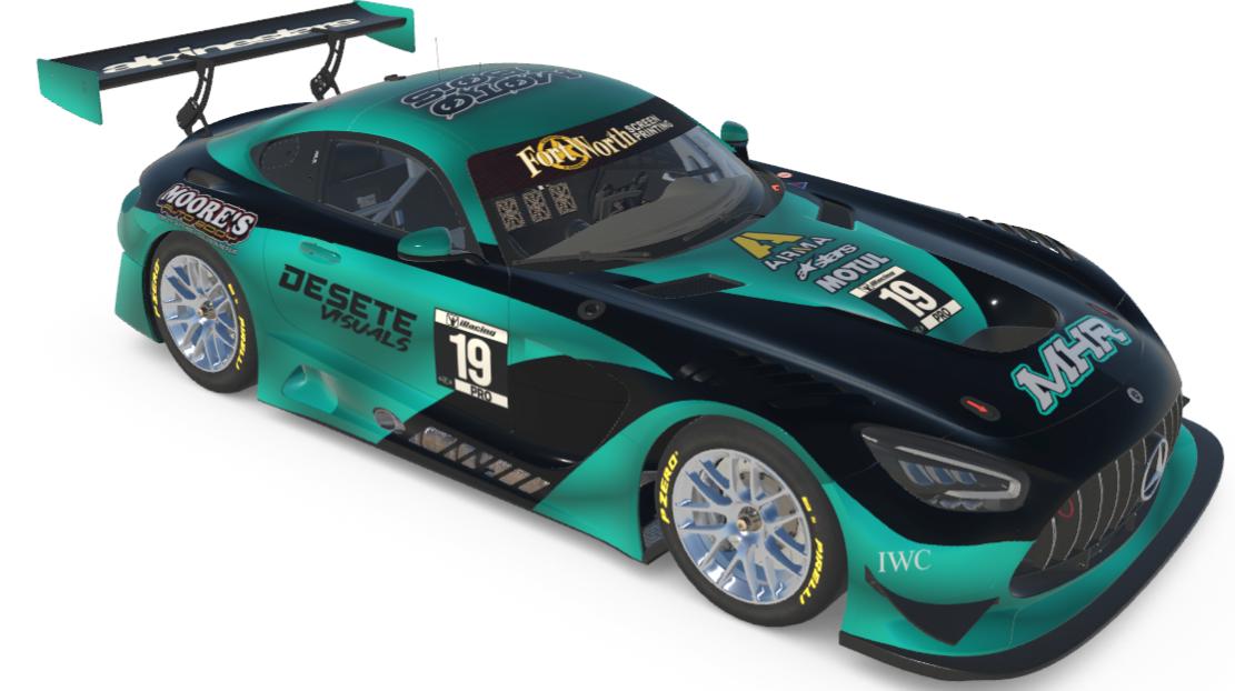 Mercedes AMG GT3 2020 MHR Teal by Tallon Ulibarri - Trading Paints