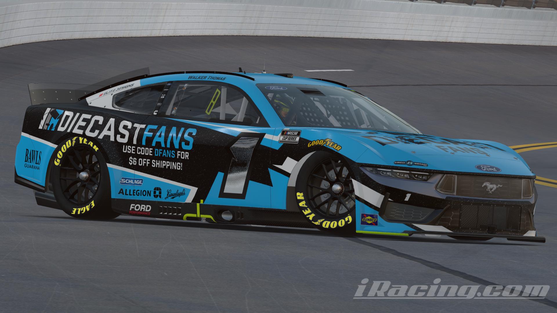 Walker Thomas - 2025 DiecastFans #1 by Jared W. - Trading Paints