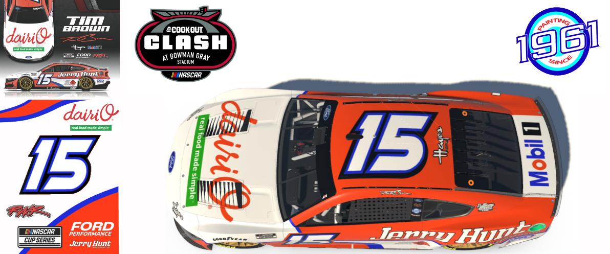 2025 RWR Tim Brown / Dairi-O/Jerry Hunt/Hayes Ford Mustang Dark Horse ...