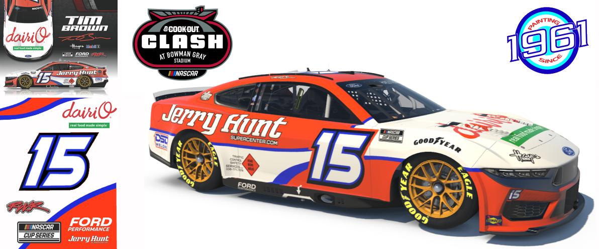 2025 RWR Tim Brown / Dairi-O/Jerry Hunt/Hayes Ford Mustang Dark Horse ...