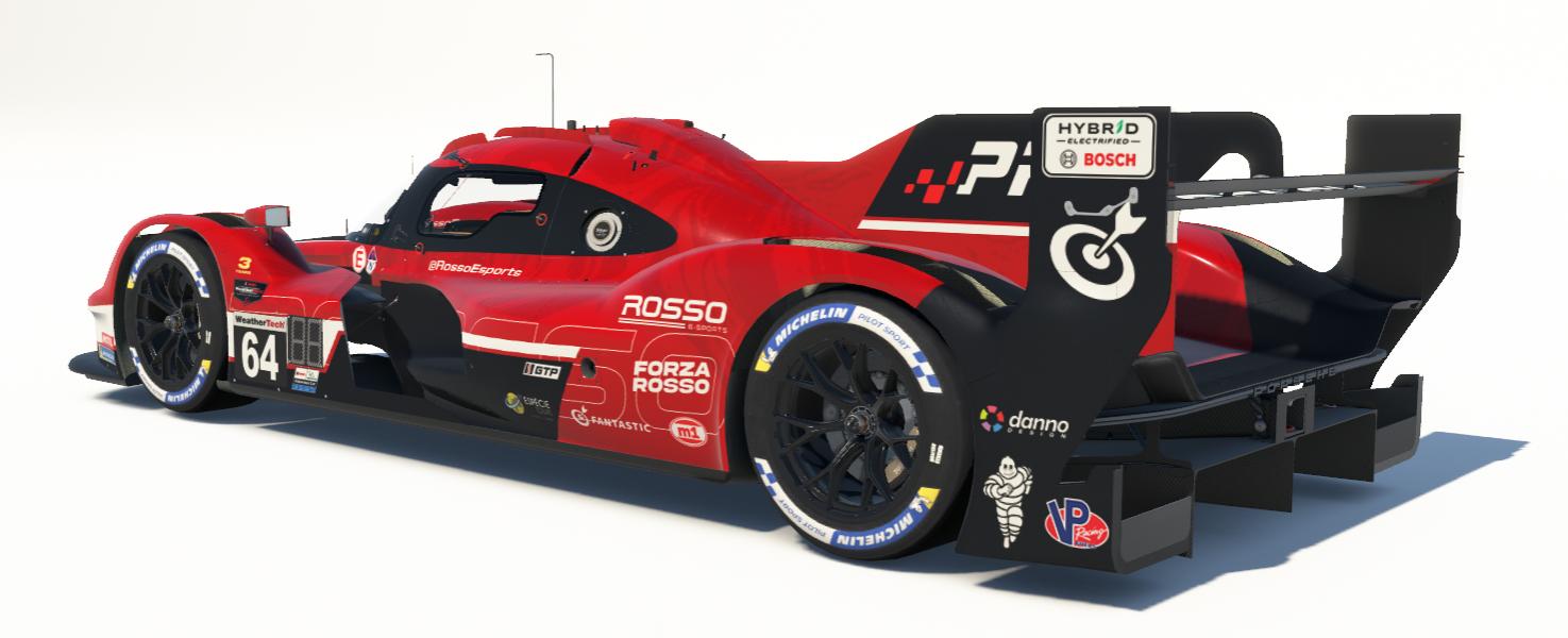 Rosso eSports 2025 | Porsche 963 GTP by Danilo Vaz - Trading Paints