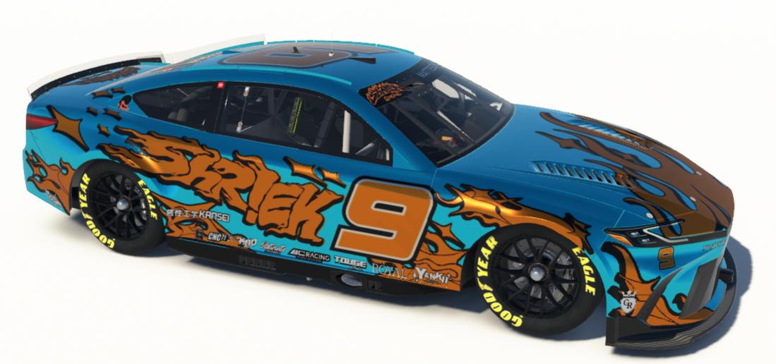 Shriek Blue/Orange by Sean Matteson - Trading Paints