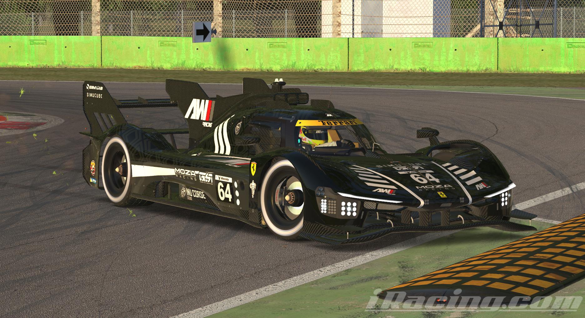 AW Racing Black Ferrari 499P by Awelo Velázquez - Trading Paints