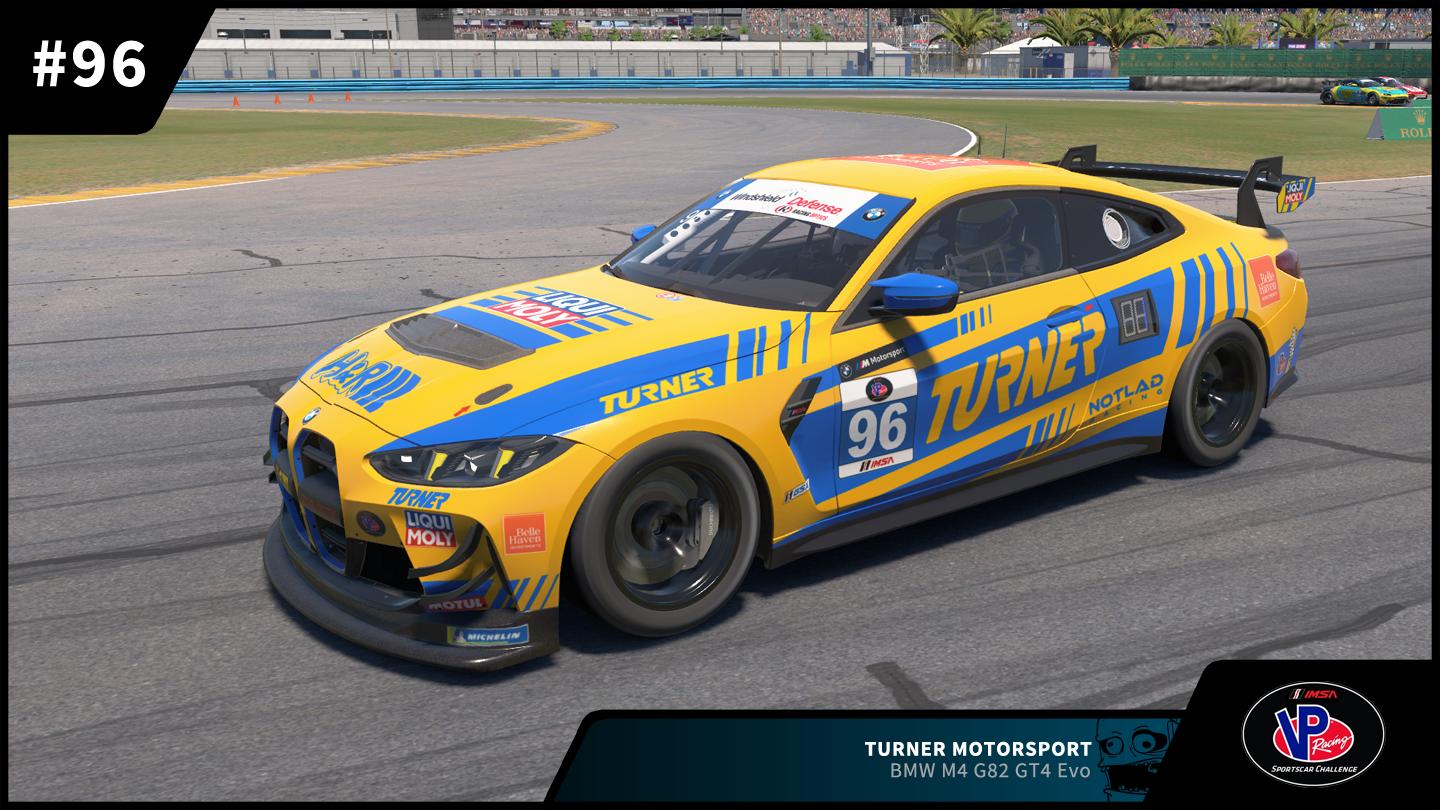 #96 Turner Motorsport BMW M4 EVO GT4 2025 IMSA VP Racing SportsCar ...