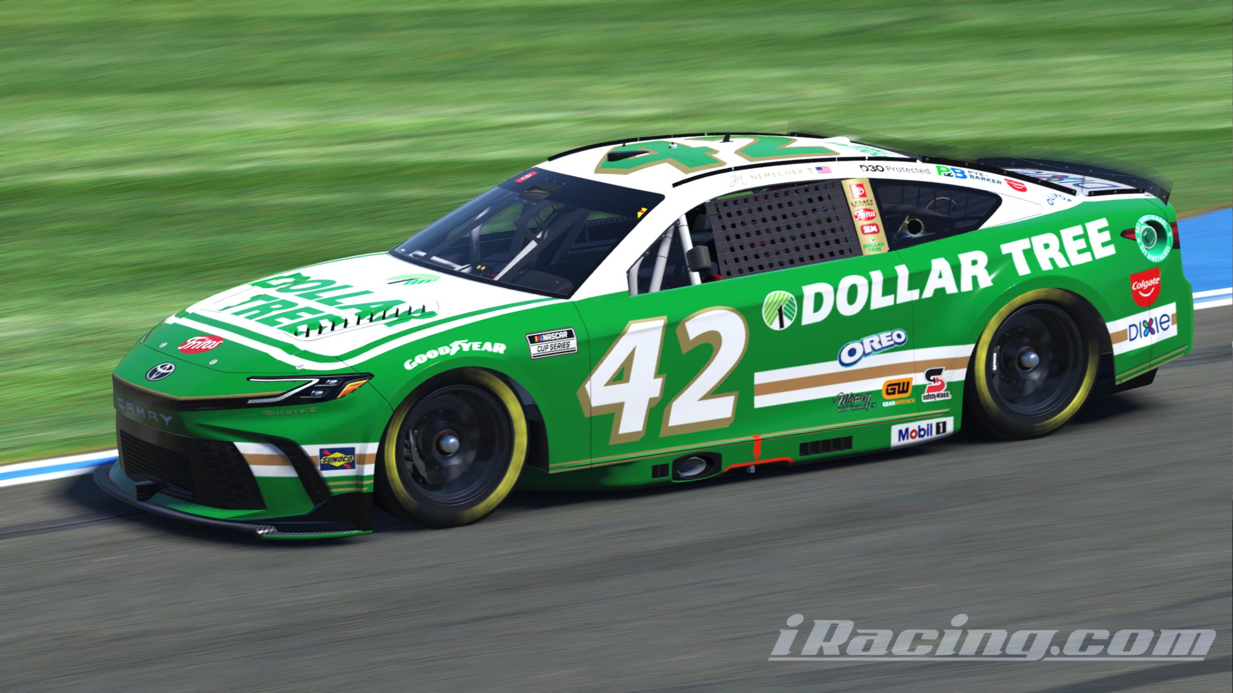John Hunter Nemechek 2025 Dollar Tree (Sim #) by Gary P. - Trading Paints