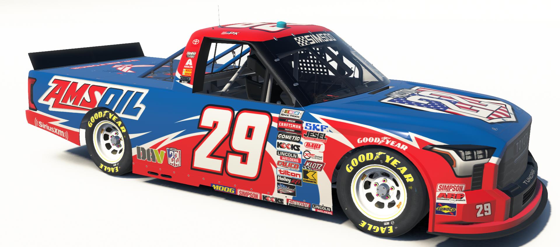 AMSOIL Sim 500 Toyota Tundra by Paul Krumrei - Trading Paints