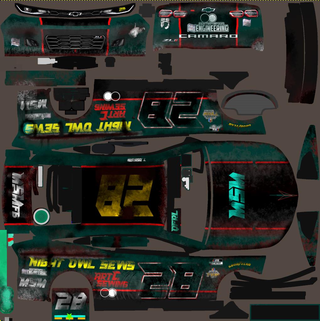 Tommy Osburn 2025 number 28 by Larry Stubblefield - Trading Paints