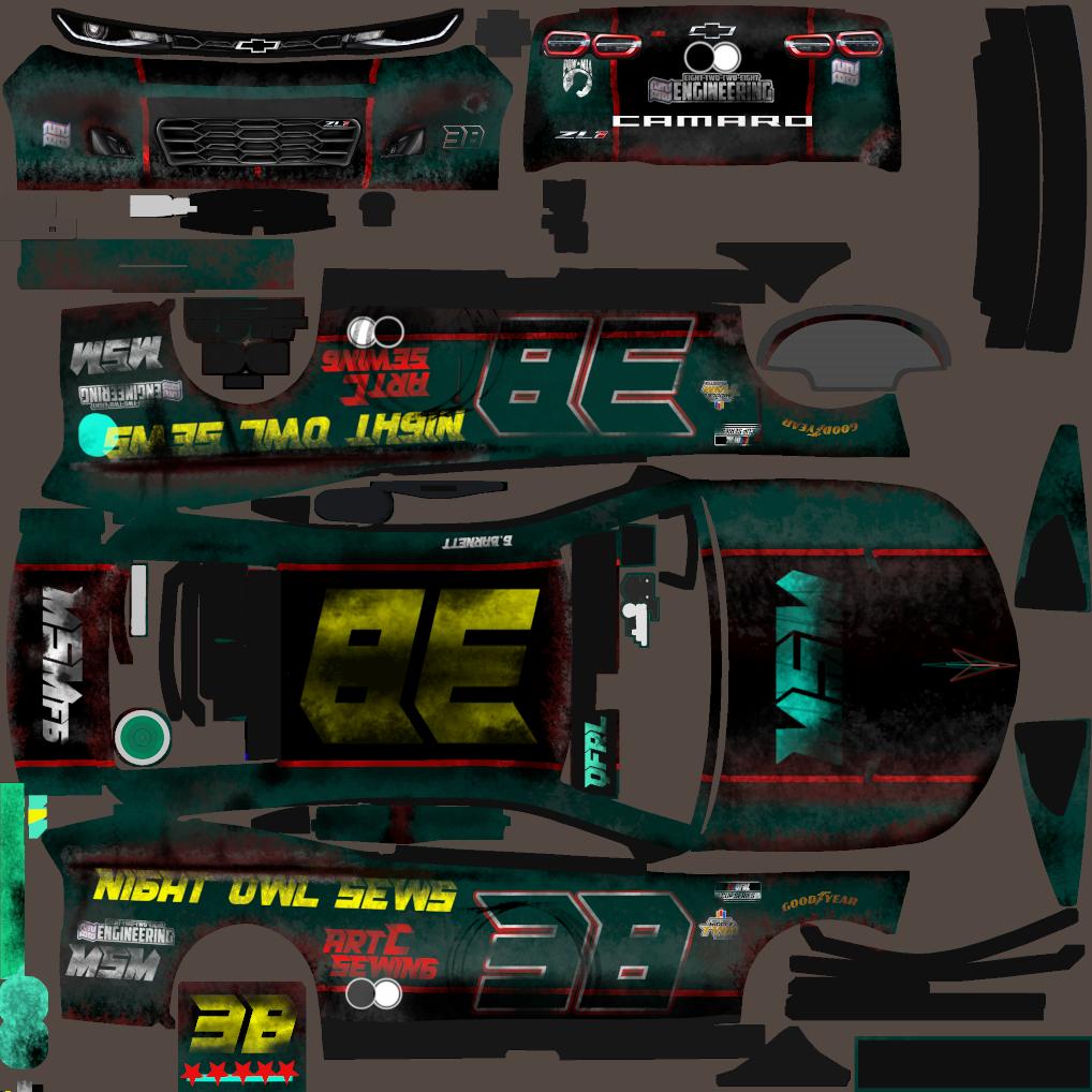 Gregg Barnett 2025 Chevrolet Camaro by Larry Stubblefield - Trading Paints