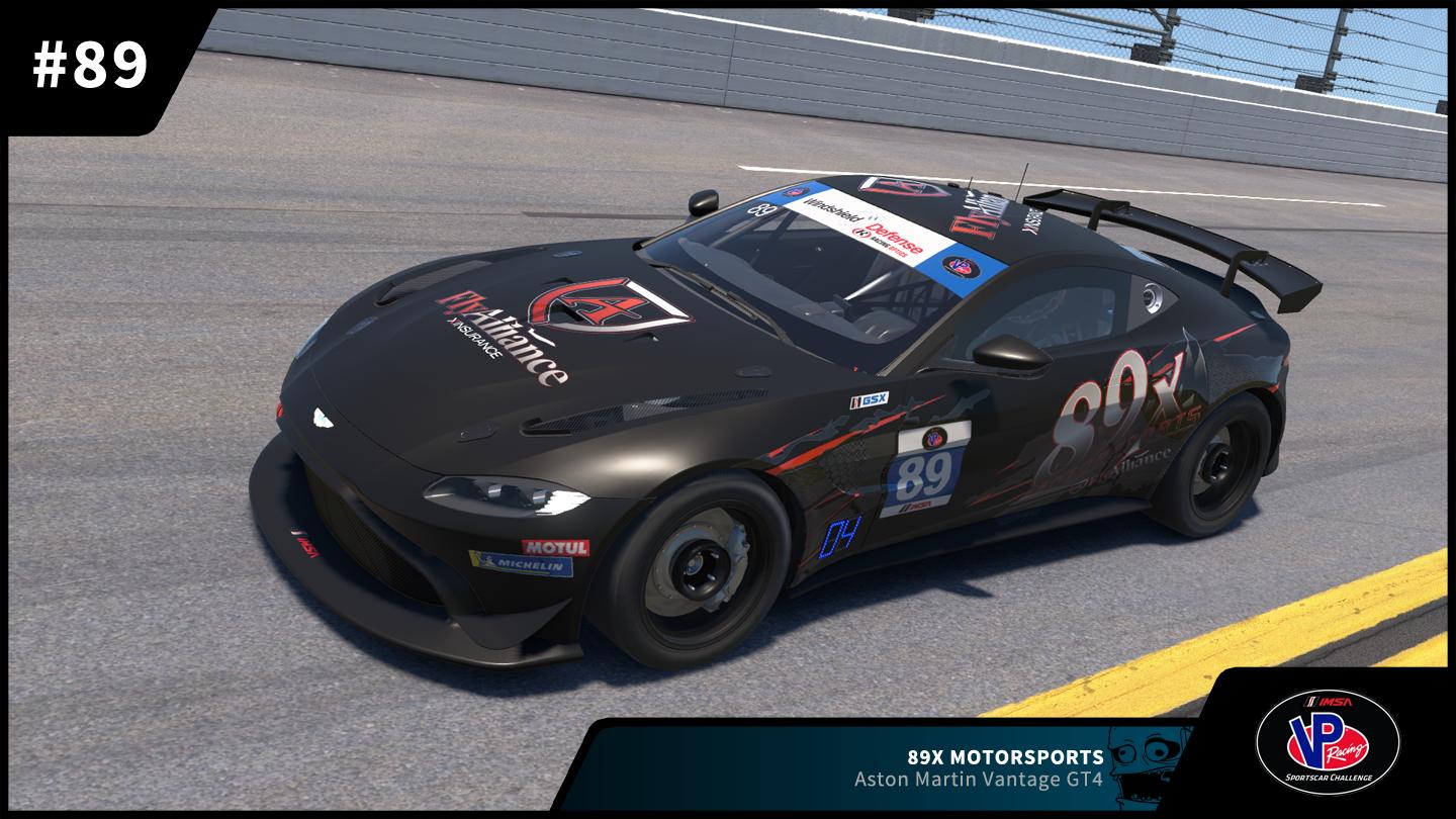 #89 89x Motorsports Aston Martin Vantage GT4 2025 IMSA VP Racing ...