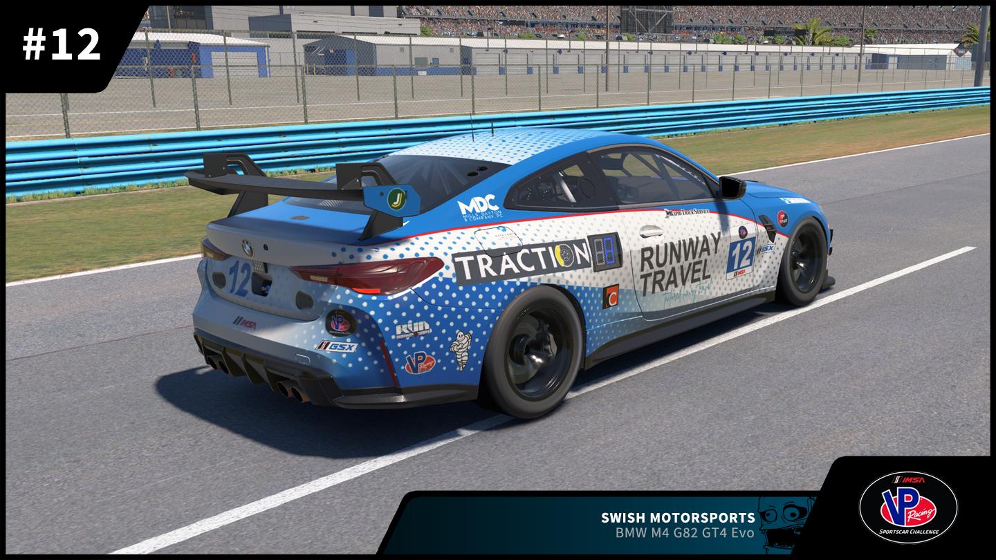#12 Swish Motorsports BMW M4 EVO GT4 2025 IMSA VP Racing SportsCar ...