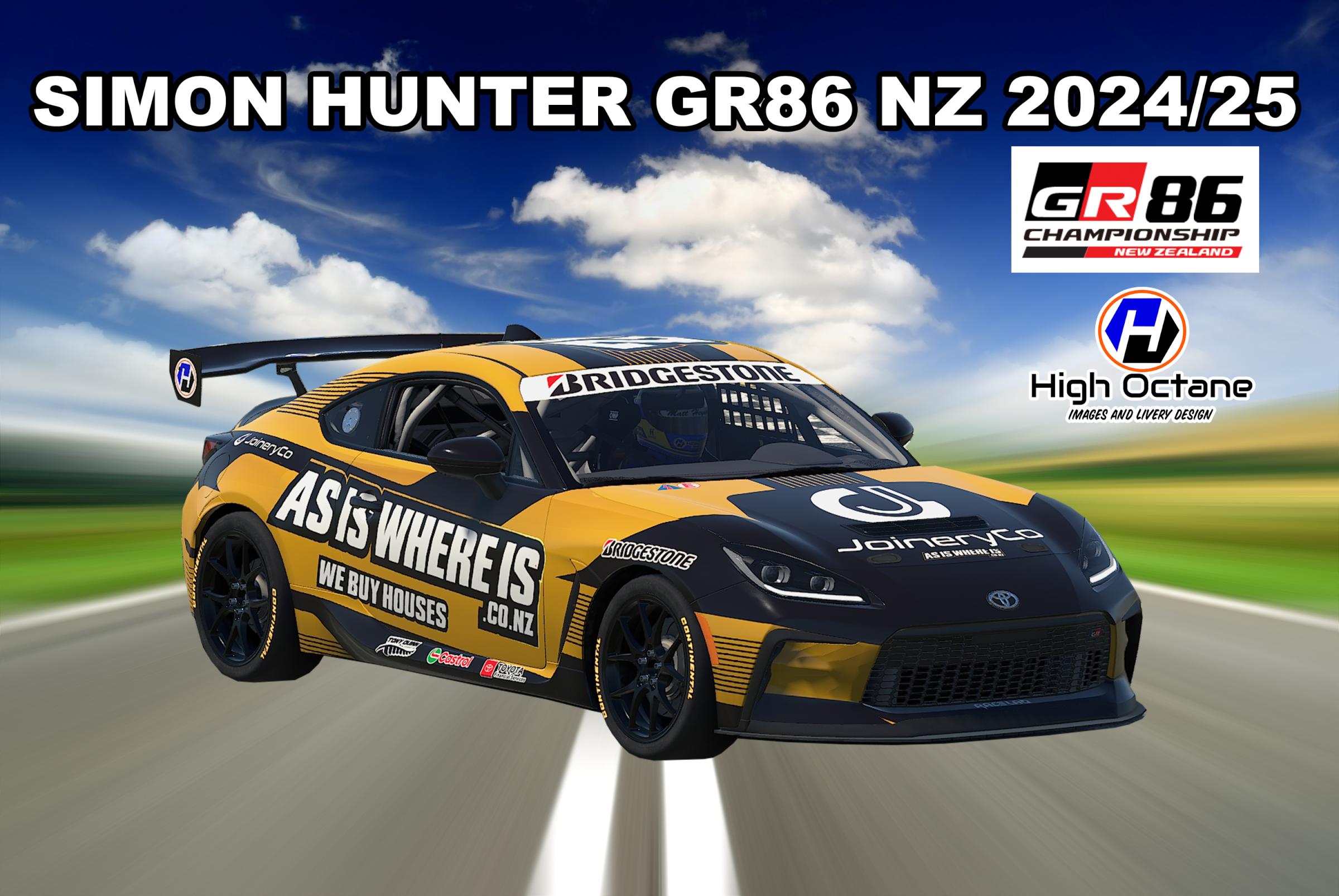 Simon Hunter 2024/25 GR 86 Championship NZ by Matt Heywood - Trading Paints