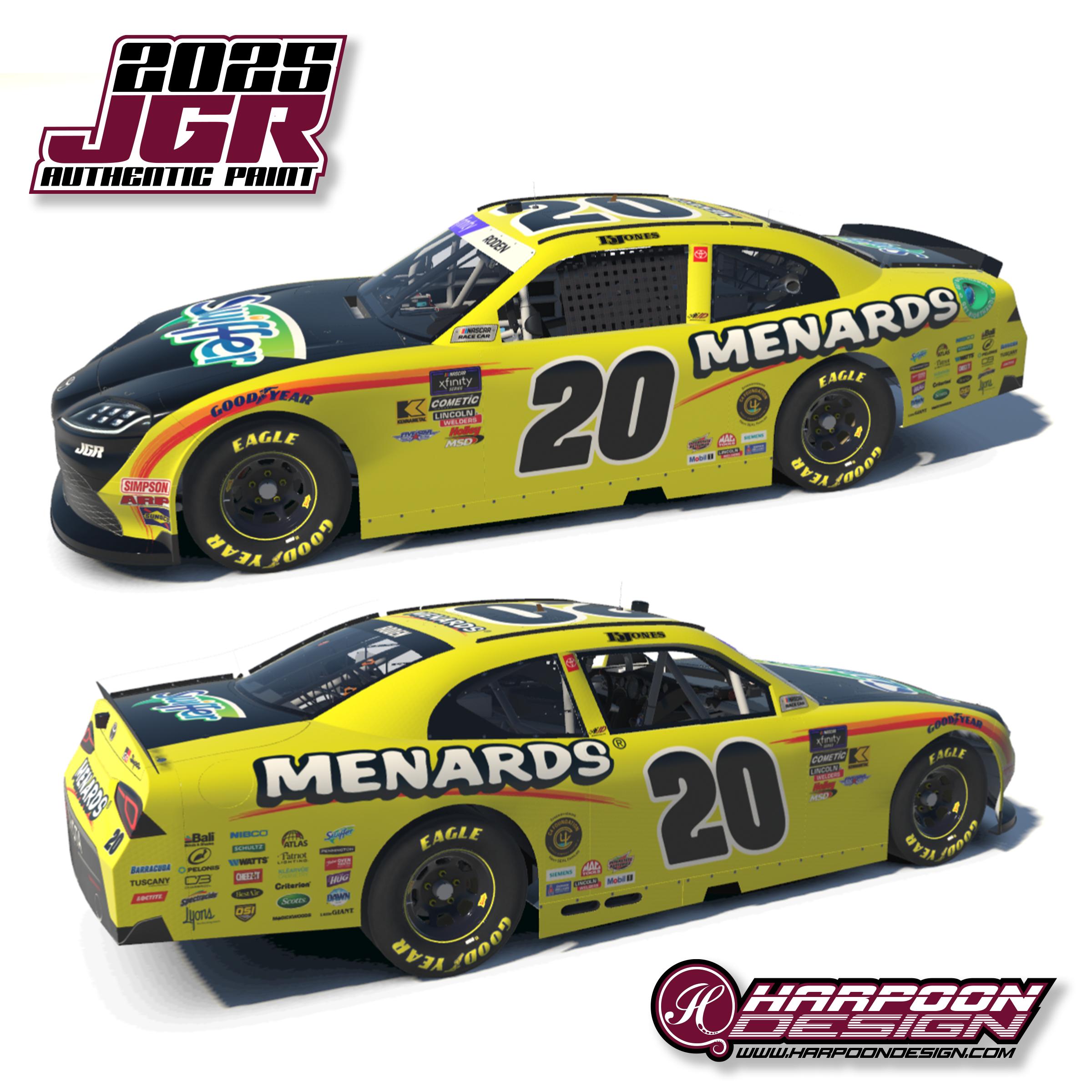 2025 Brandon Jones Menards Swiffer Toyota Supra No Num by Brantley ...