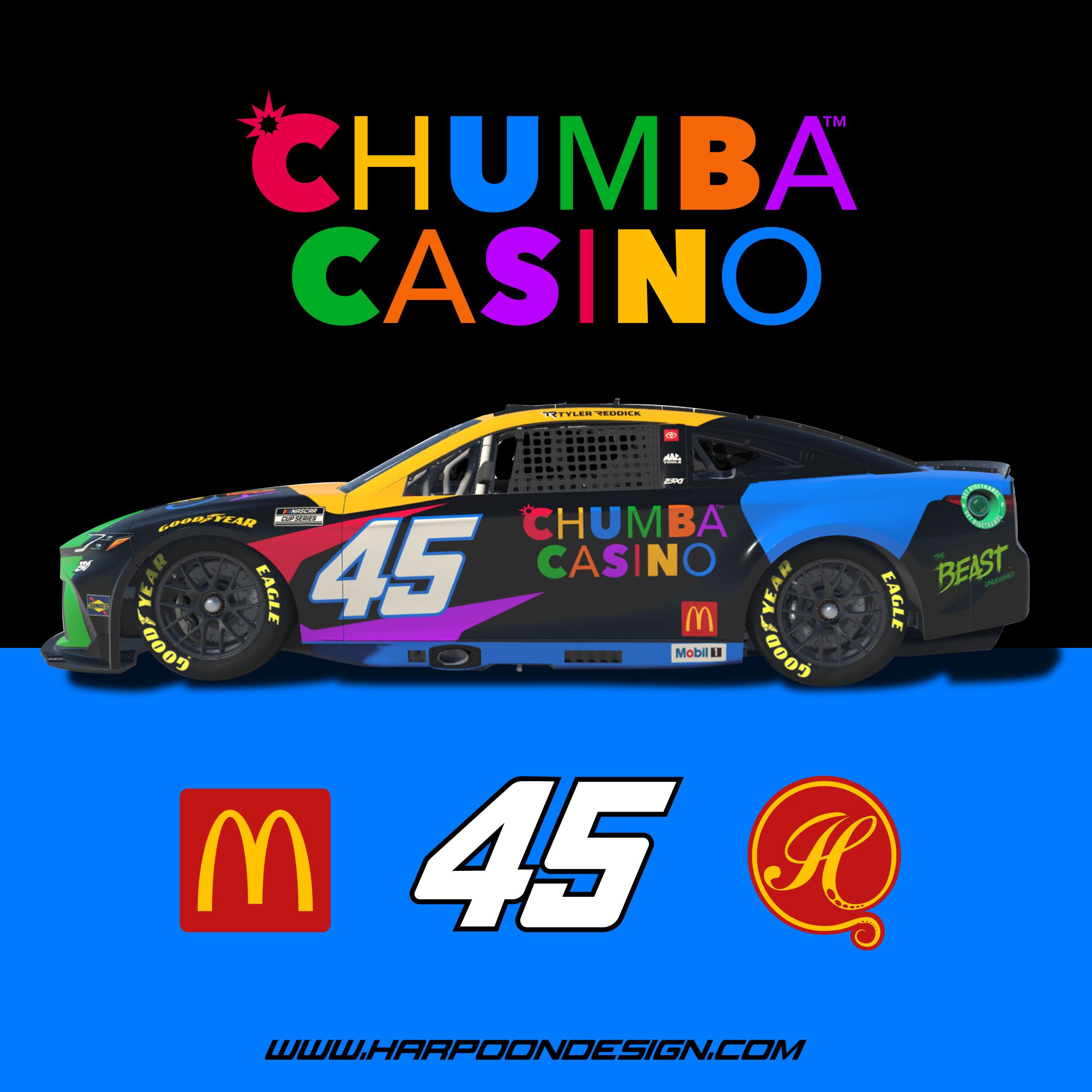 2025 Tyler Reddick Chumba Casino Camry by Brantley Roden - Trading Paints