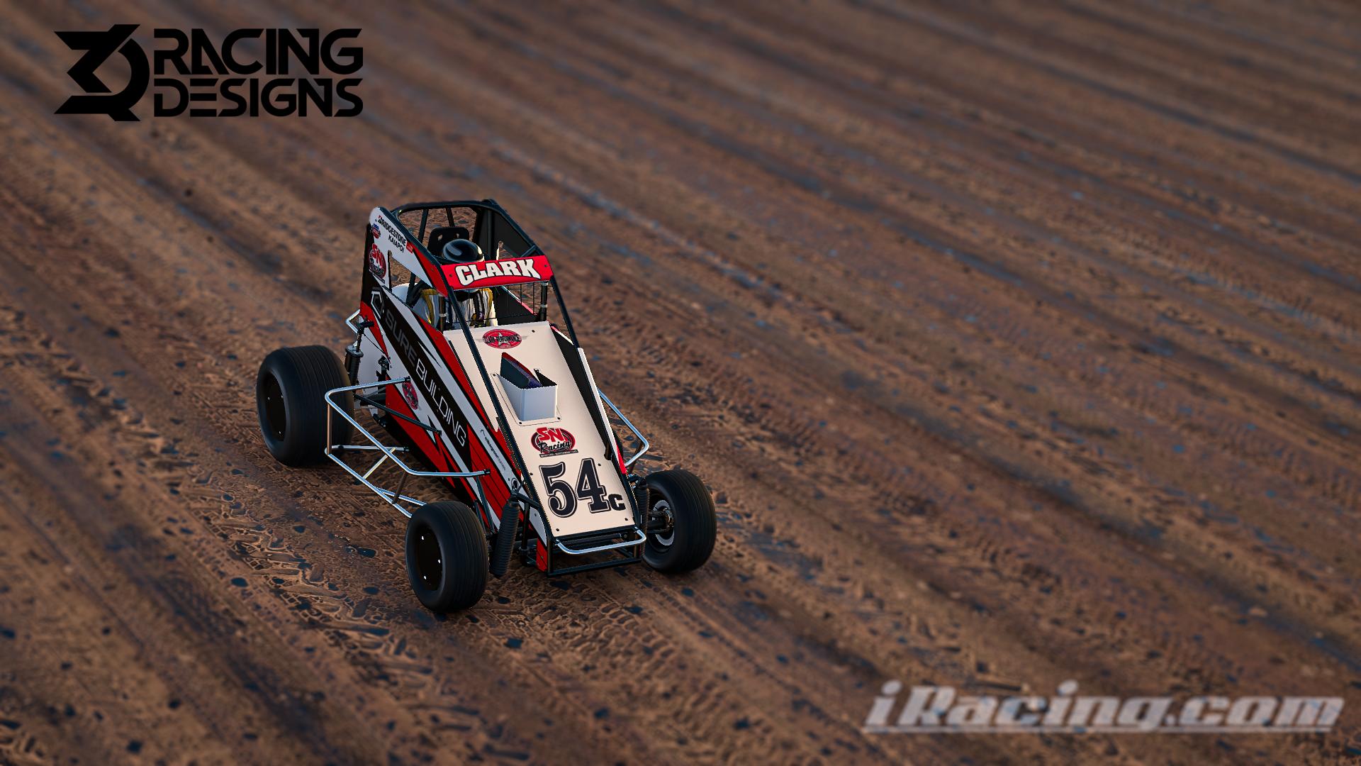 Jackson Clark #54 Sure Building SN Racing Dirt Midget by Johnathan ...