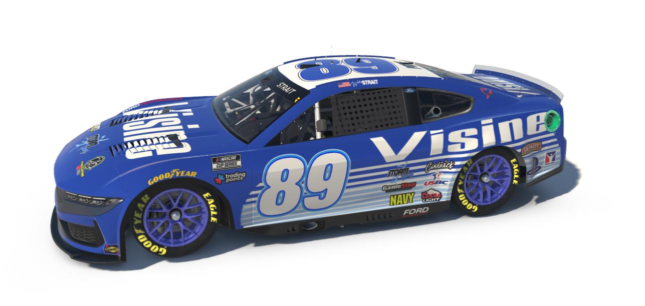 #89 Matt Kenseth Blue Visine Throwback by Wesley Strait - Trading Paints