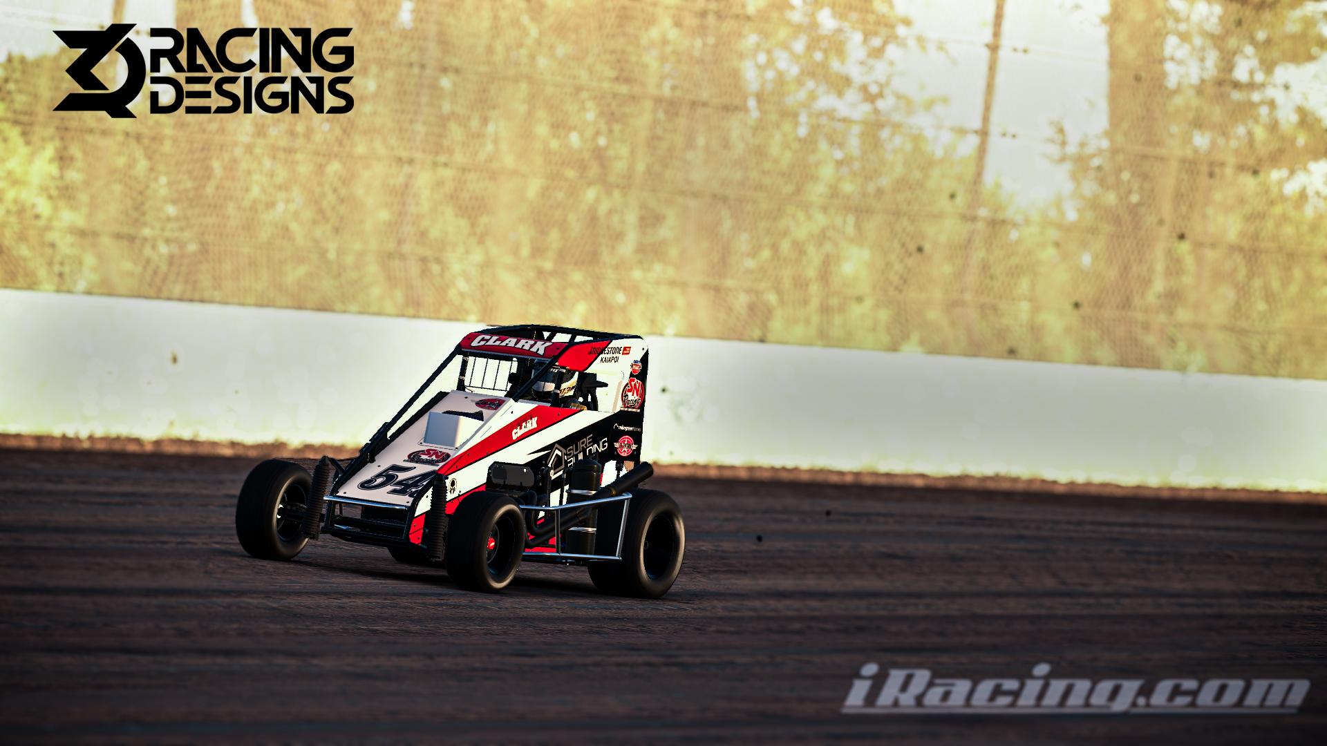 Jackson Clark SIMSTAMPED SN Racing Sure Building Dirt Midget by ...